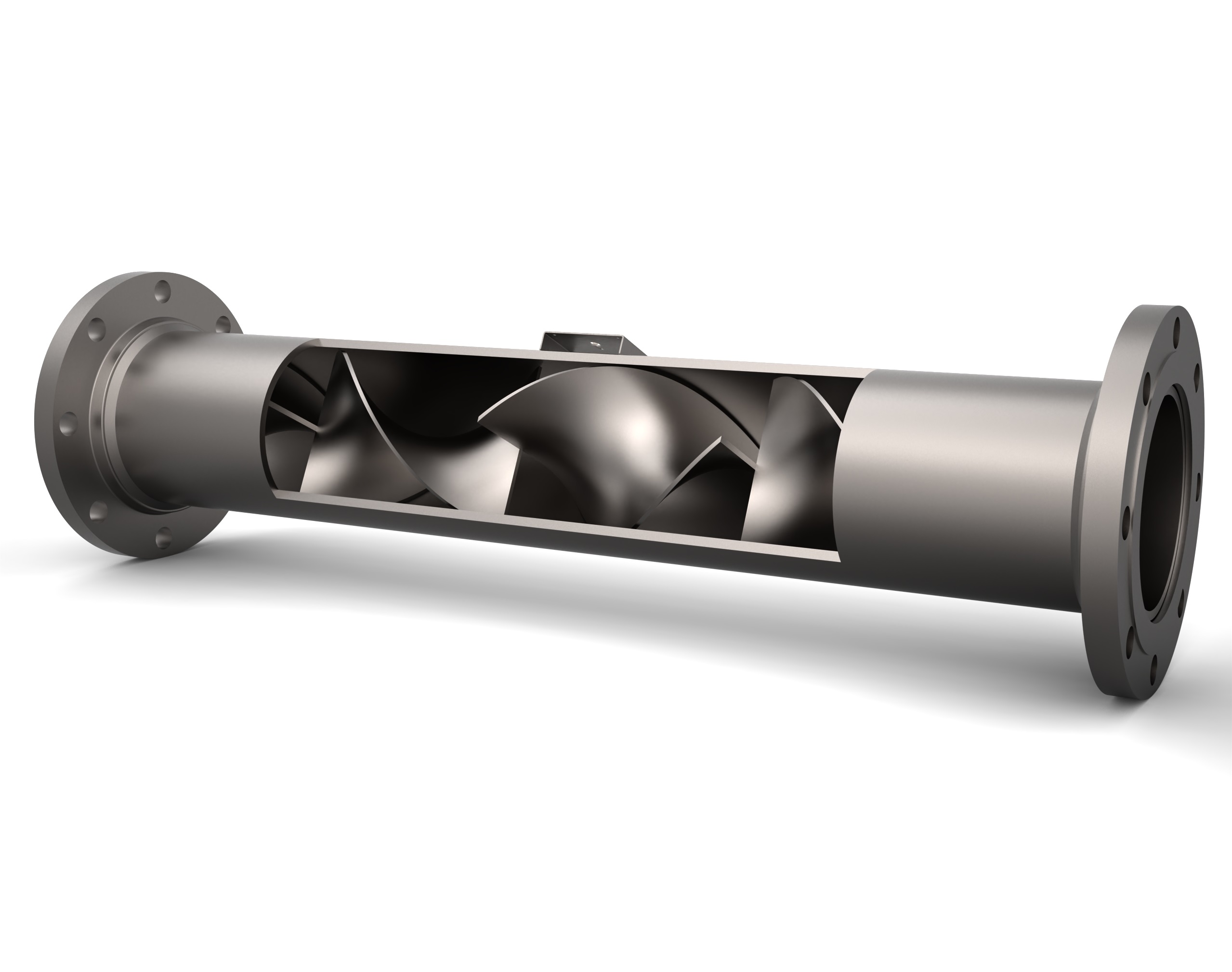 Helical Static Mixer - Pakzist Modern Helical Static Mixer Helical Static Mixer %helica